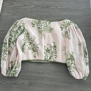 Zimmermann | Tops | Zimmerman Cropped Linen Top | Poshmark